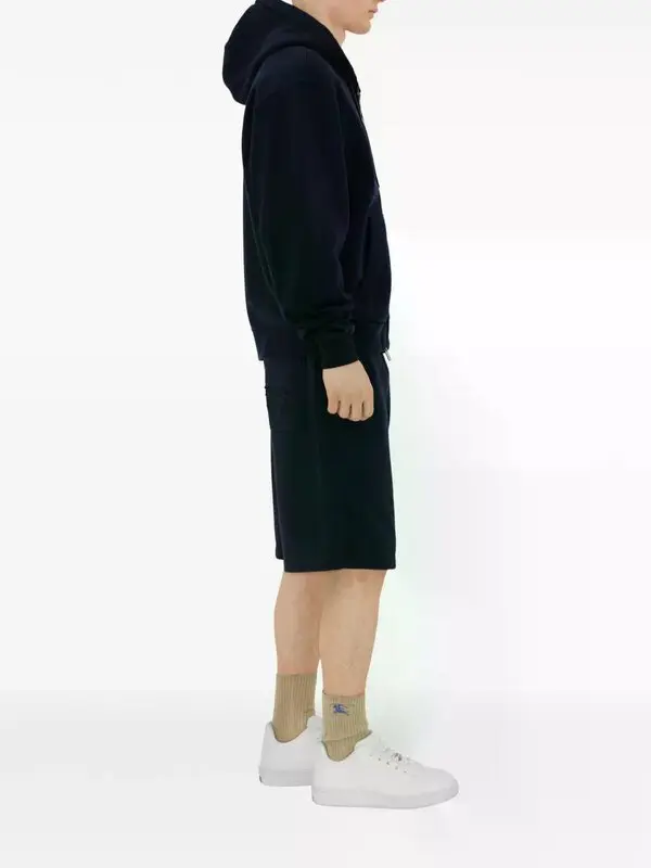 Burberry Equestrian Knight Appliqué Cotton Jersey Shorts