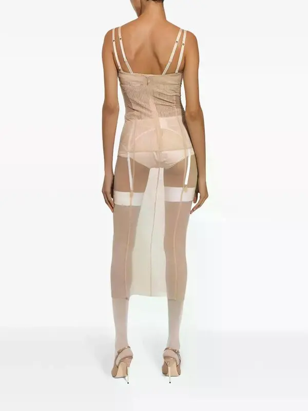 Dolce & Gabbana Sheer Tulle Bustier Dress
