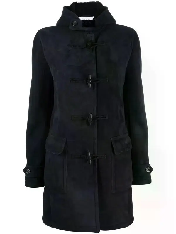 LISKA Faux-fur Lined Suede Duffle Coat