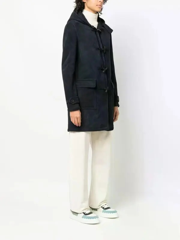 LISKA Faux-fur Lined Suede Duffle Coat