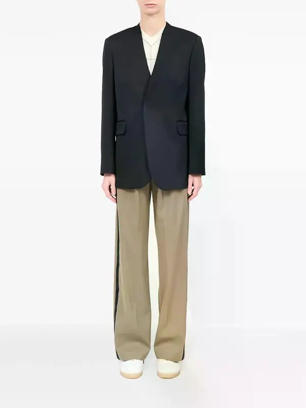 MAISON MARGIELA Collarless Single-breasted Blazer