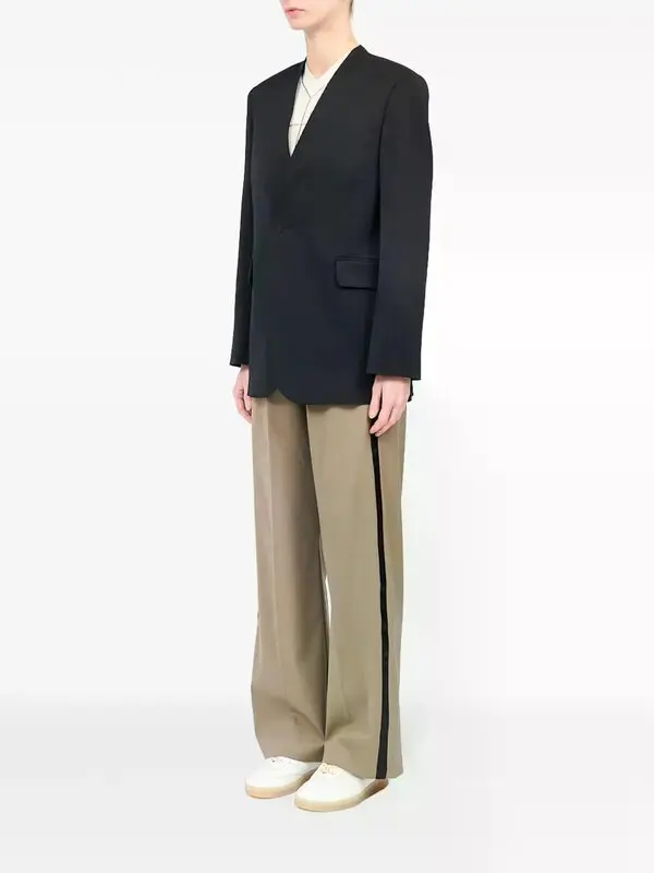MAISON MARGIELA Collarless Single-breasted Blazer