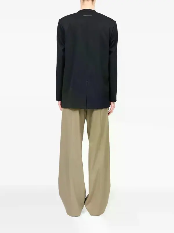 MAISON MARGIELA Collarless Single-breasted Blazer
