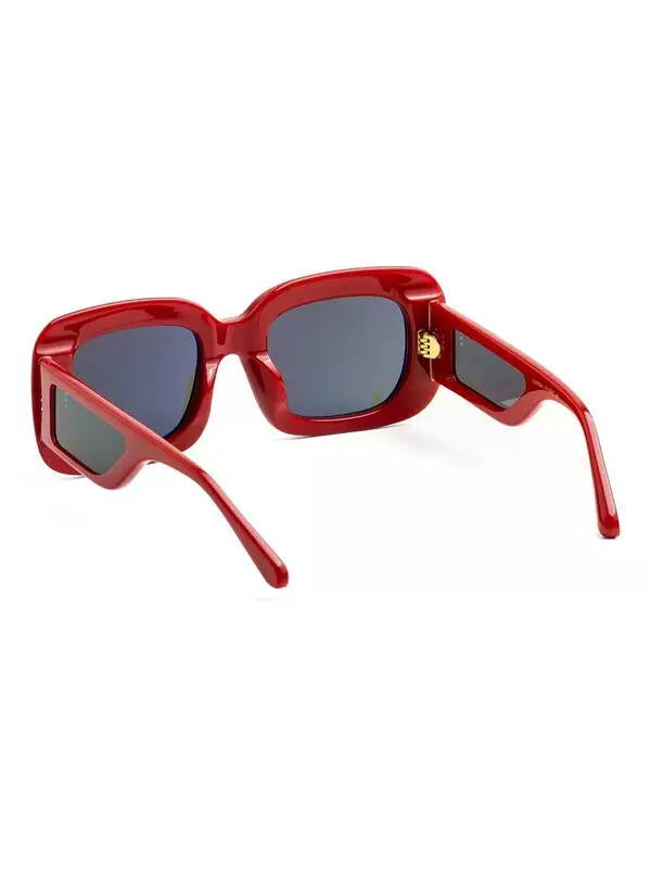 Linda Farrow Rectangle Frame Sunglasses