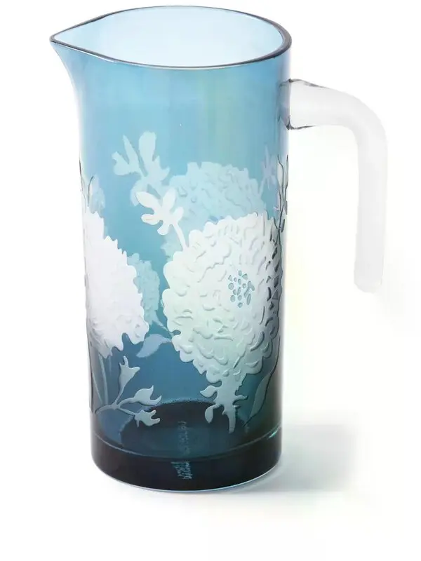 POLSPOTTEN Peony Glass Pitcher