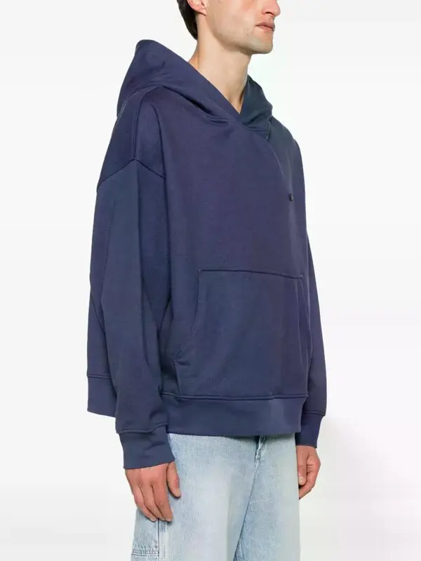 A PAPER KID Cotton Logo Plaque Hoodie