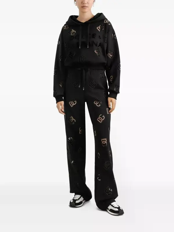 Dolce & Gabbana Dna Logo-perforated Track Pants