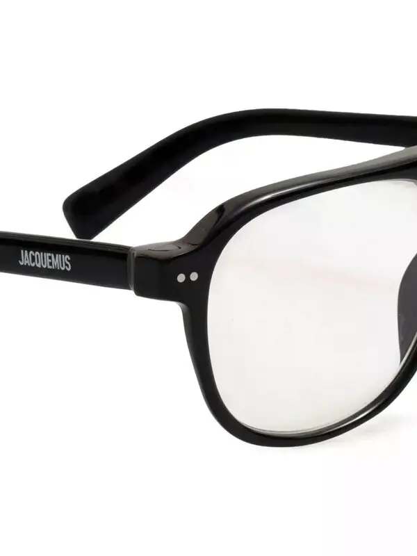 Jacquemus Pilot Frame Eyeglasses - Black