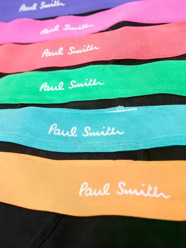 Paul Smith Logo-waistband Organic Cotton Boxers