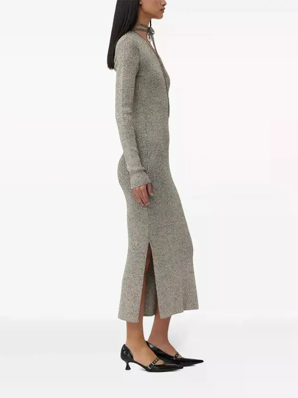 GANNI Sparkle One-sleeve Dress