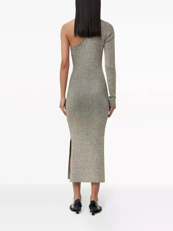 GANNI Sparkle One-sleeve Dress