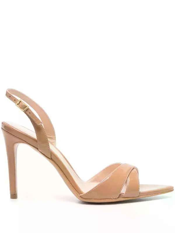 GINISSIMA Thea 95mm Stiletto Sandals - Neutrals