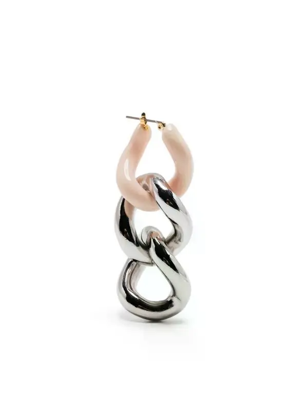 E.M. Curb Chain Post Earring