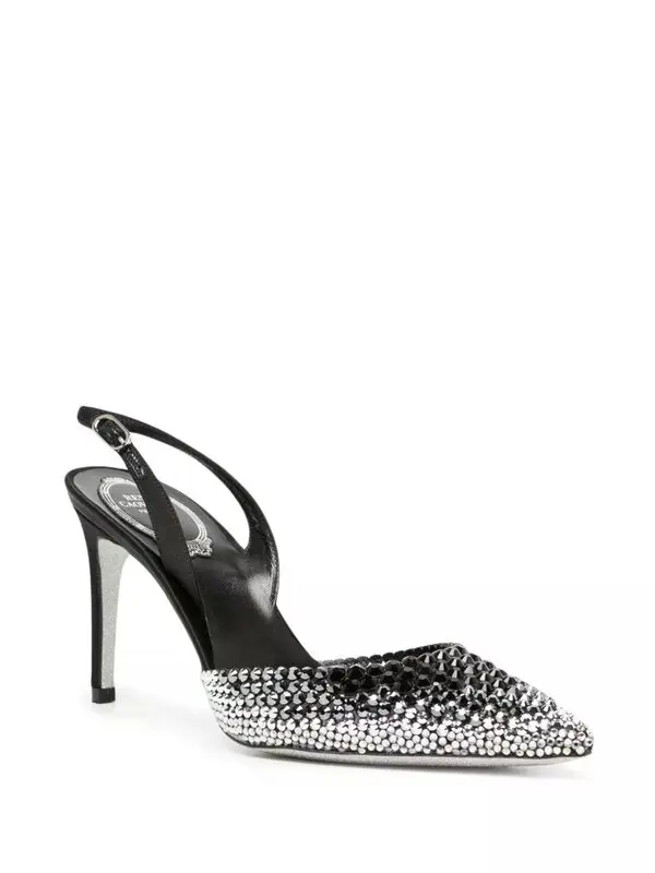 Rene Caovilla Jackie 70mm Crystal-embellished Slingback Pumps