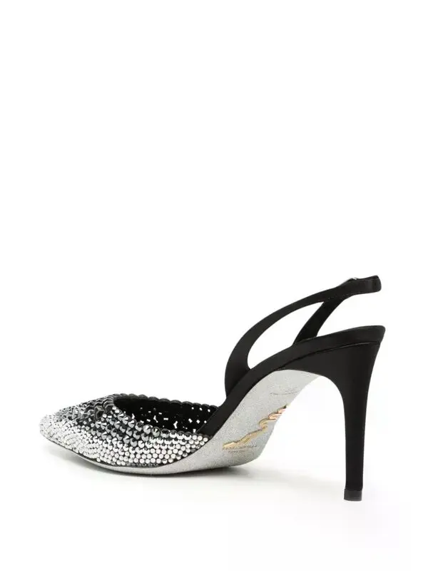 Rene Caovilla Jackie 70mm Crystal-embellished Slingback Pumps