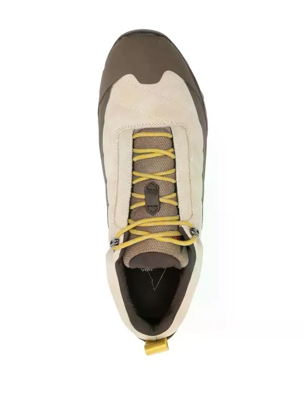 ROA Katharina Suede Paneled Lace-up Sneakers
