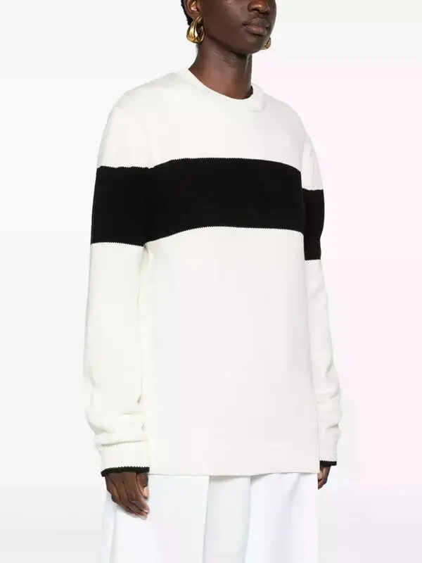 TOTEME Striped Crew Neck Jumper - Neutrals