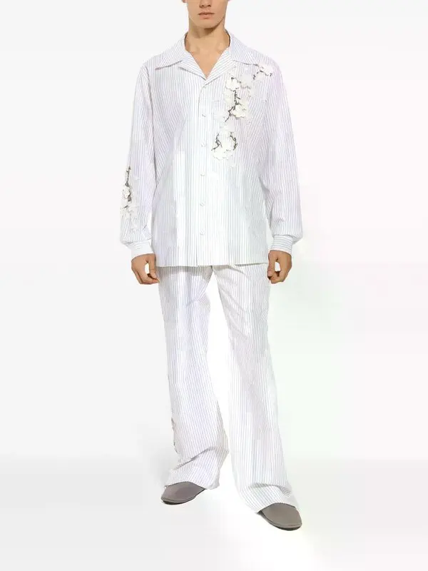 Dolce & Gabbana Floral-appliqué Trousers