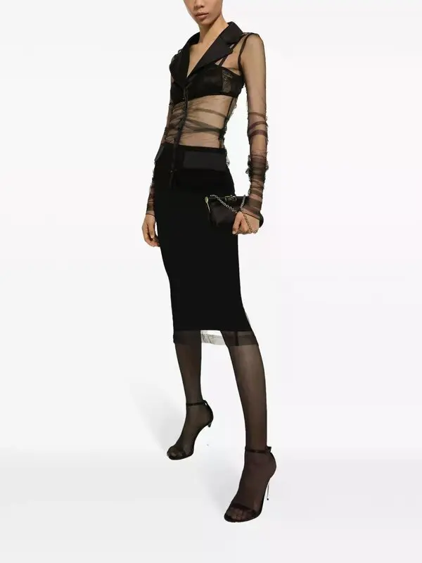 Dolce & Gabbana Tulle Panel Blazer