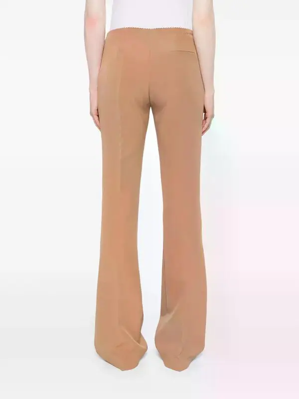 ERMANNO FIRENZE Wide Leg Trousers With Embroidered Logo
