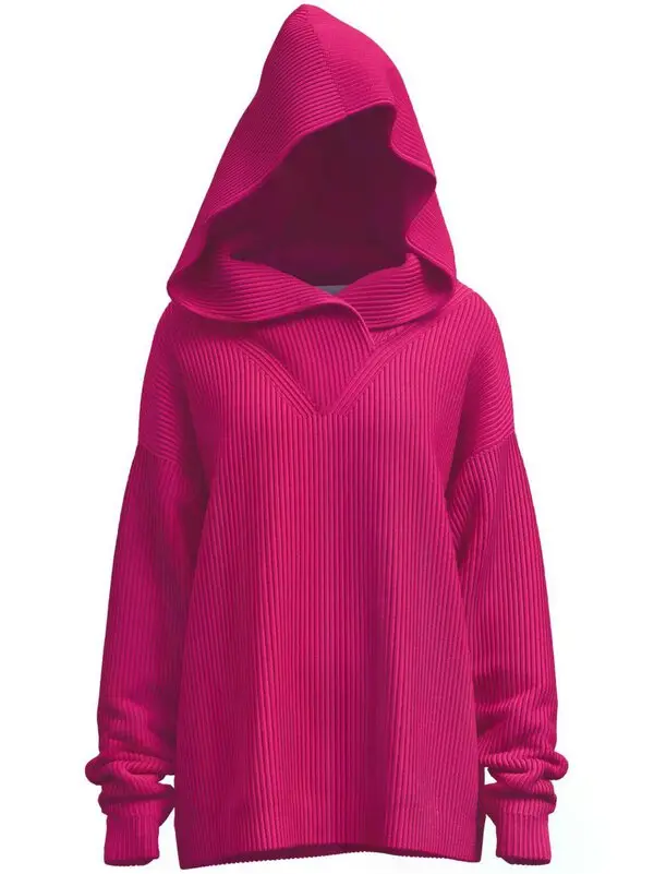 MARGHERITA MACCAPANI Knitted Hooded Jumper - Pink