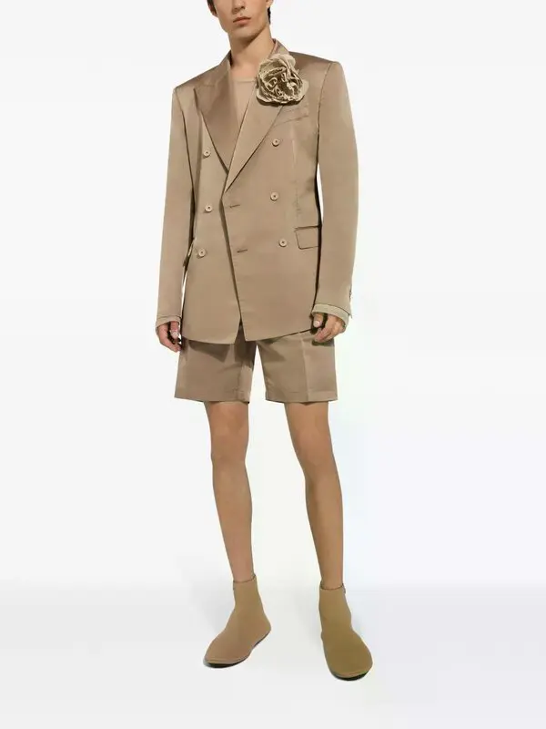 Dolce & Gabbana Floral Appliqué Brooch - Neutrals