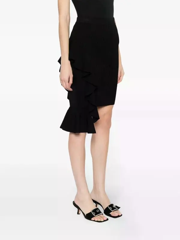 Moschino Ruffled Knit Skirt