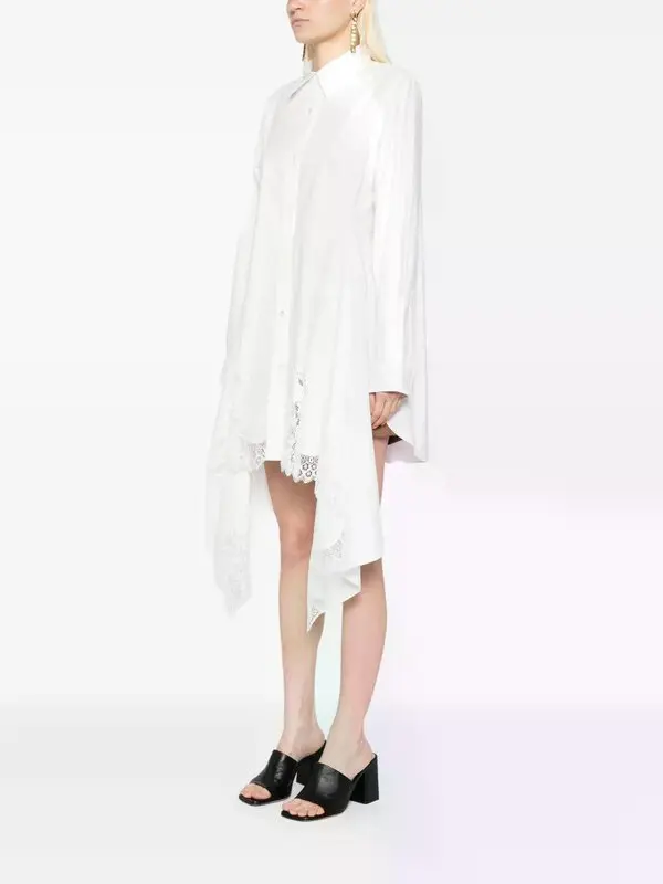 Monse Lace Trim Shirt Dress