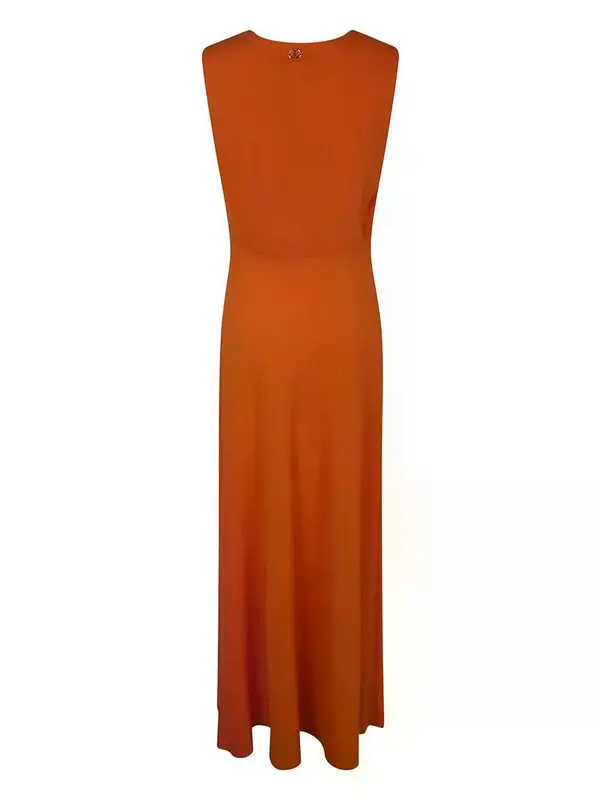 TWINSET Sleeveless Cowl Neck Maxi Dress
