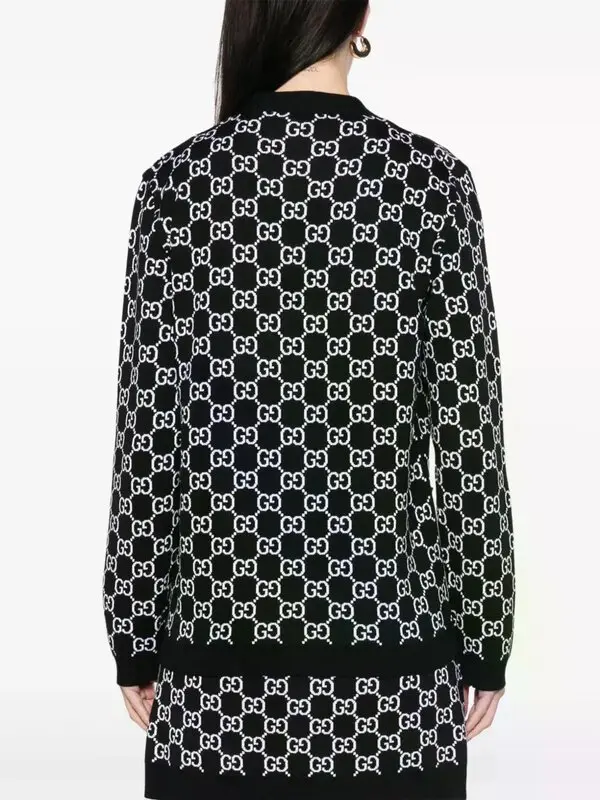 Gucci Gg Jacquard Reversible Cardigan