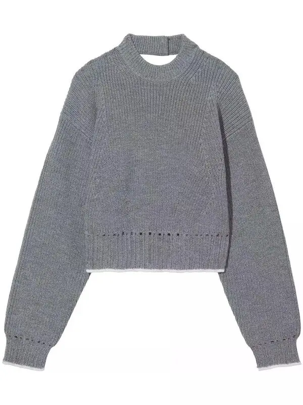 Proenza Schouler White Label Cashfeel Cut-out Detail Jumper