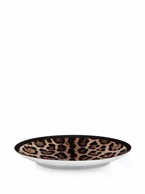 Dolce & Gabbana Leopard-print Porcelain Bread Plates