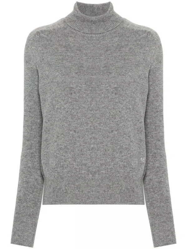 Victoria Beckham Roll Neck Wool Jumper - Grey