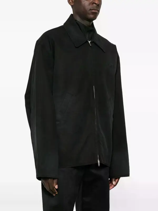 Balenciaga Logo Embroidered Zip-up Jacket