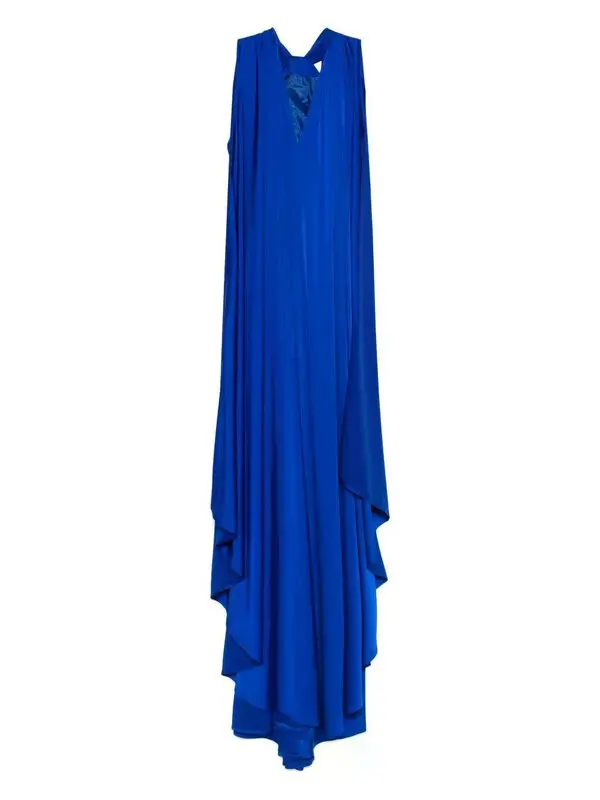 Talbot Runhof Cape-insert Gown