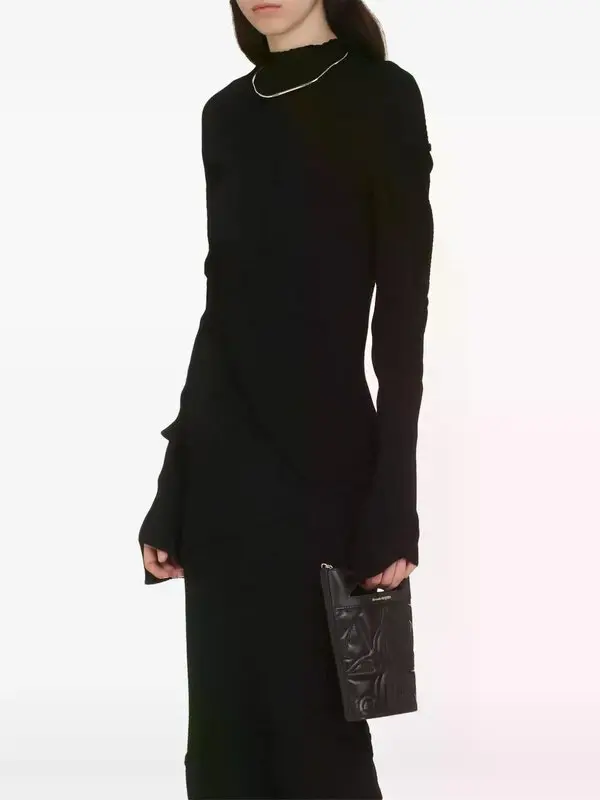 Balenciaga Spiral Ribbed-knit Maxi Dress