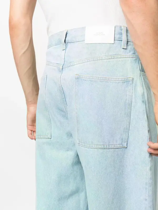 Studio Nicholson Cropped Wide-leg Jeans