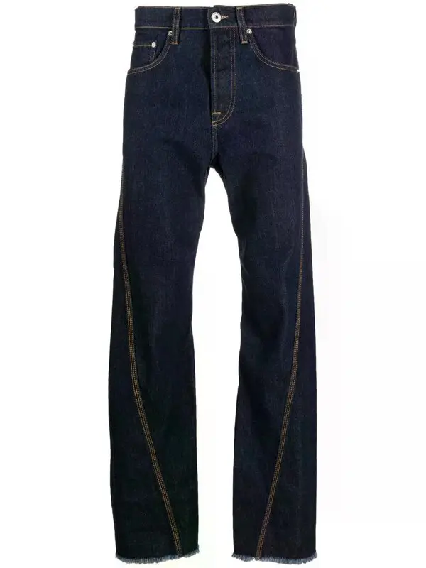 LANVIN Mid-rise Straight-leg Jeans
