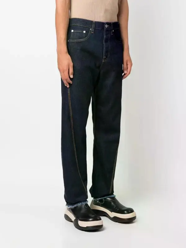LANVIN Mid-rise Straight-leg Jeans