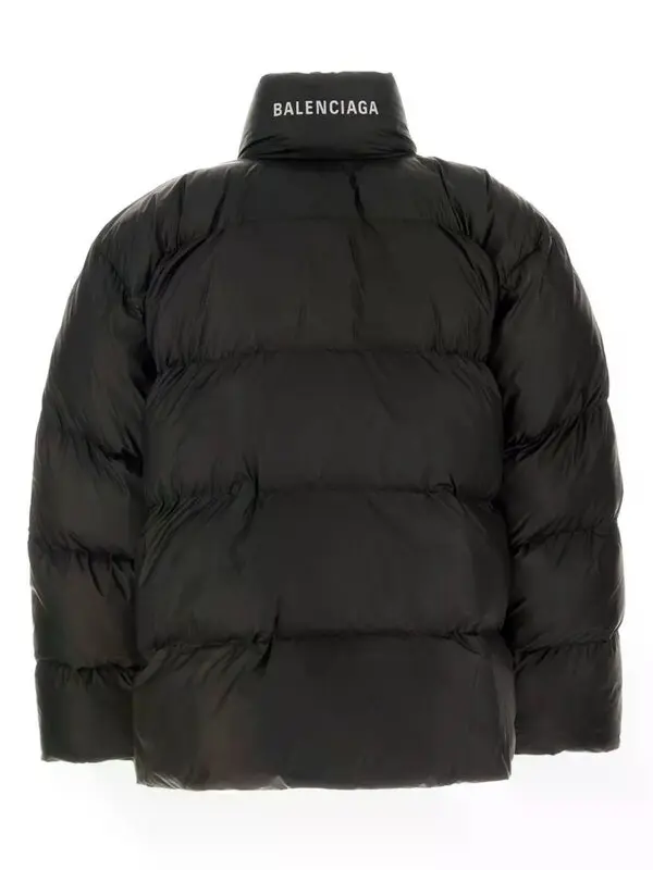 Balenciaga Logo Print Puffer Jacket