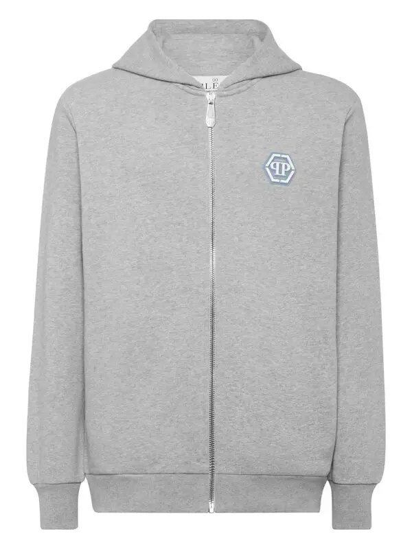 Philipp Plein Zip-up Hoodie - Grey