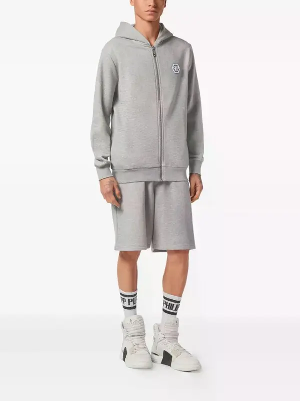 Philipp Plein Zip-up Hoodie - Grey