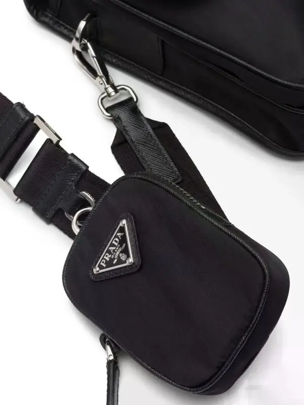 Prada Re-nylon Logo-plaque Messenger Bag
