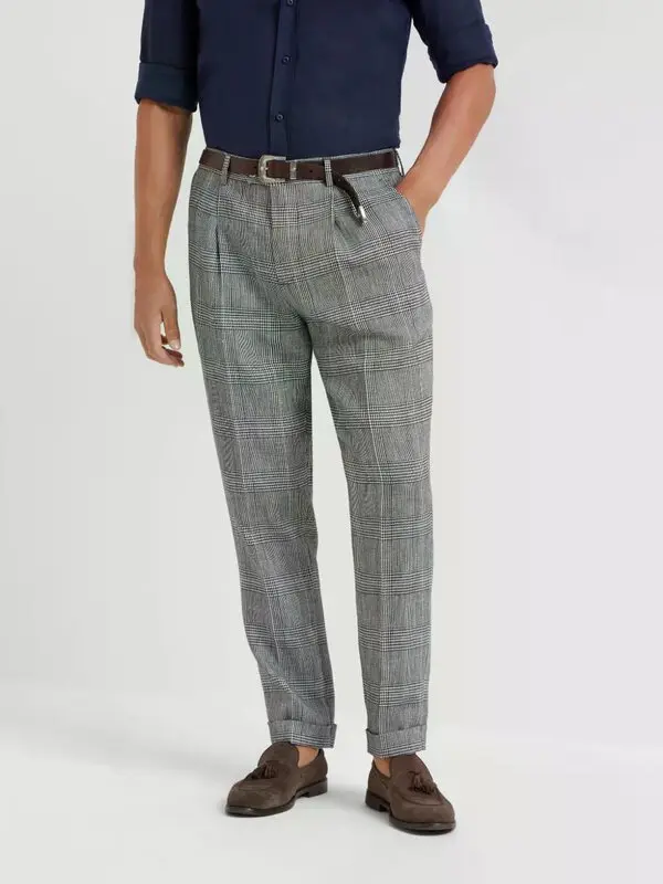 Brunello Cucinelli Prince Of Wales Check Trousers
