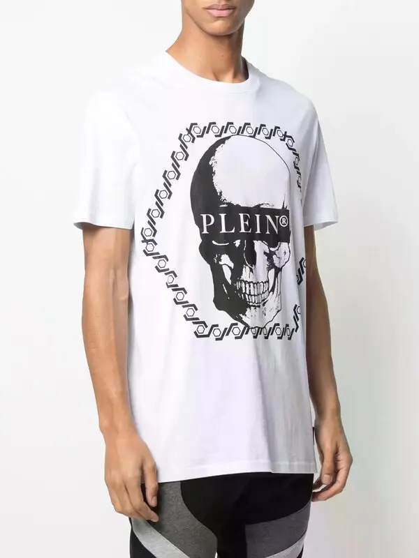 Philipp Plein Graphic Skull Crew Neck T-shirt