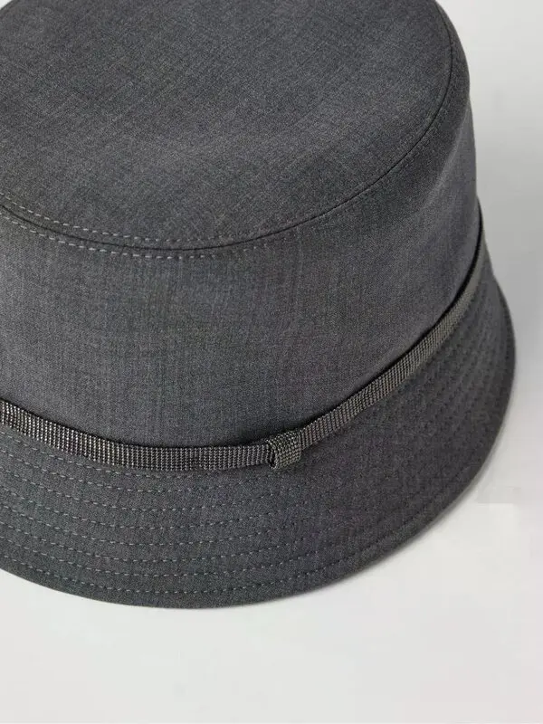 Brunello Cucinelli Monili Chain Detail Bucket Hat