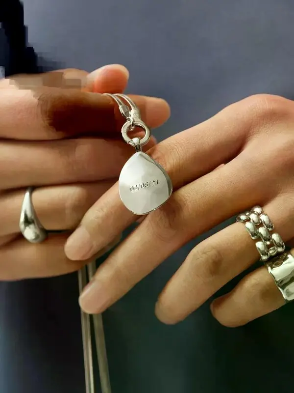 Monica Vinader Deia Pebble Locket - Silver