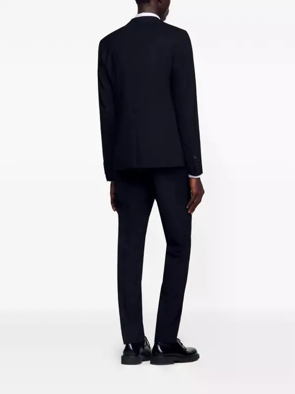 Sandro Virgin Wool Suit Jacket - Black