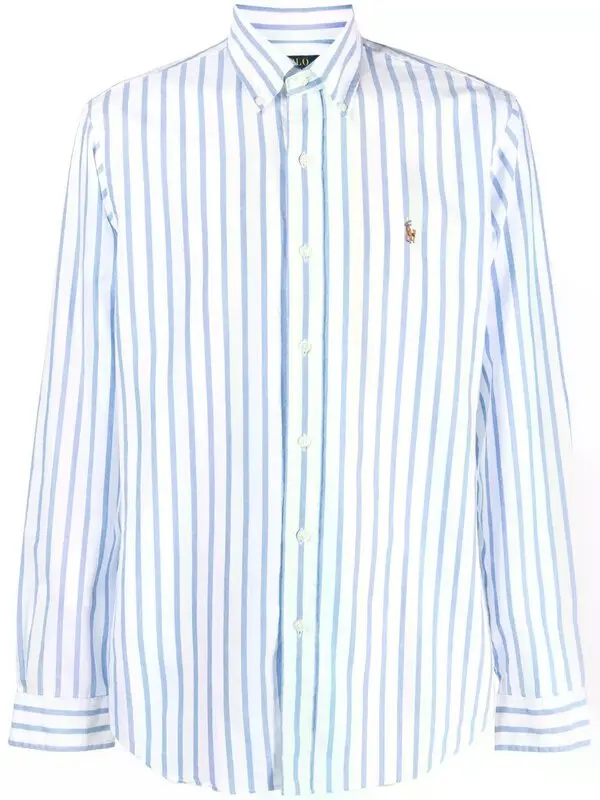 Polo Ralph Lauren Striped Long-sleeve Shirt - Blue