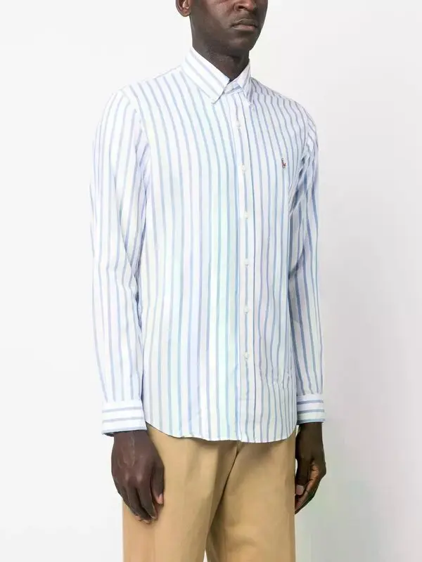 Polo Ralph Lauren Striped Long-sleeve Shirt - Blue